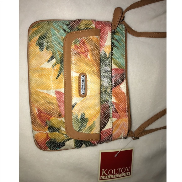 Bags | Koltov Collections Floral Crossbody Purse | Poshmark